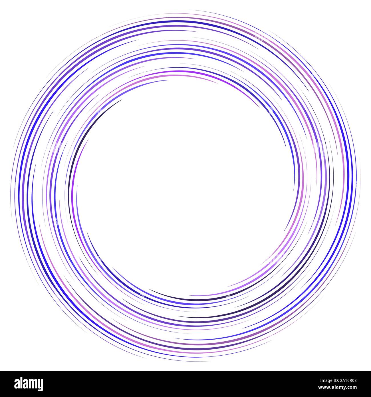 Abstract spiral, twist. Radial swirl, twirl curvy, wavy lines element ...
