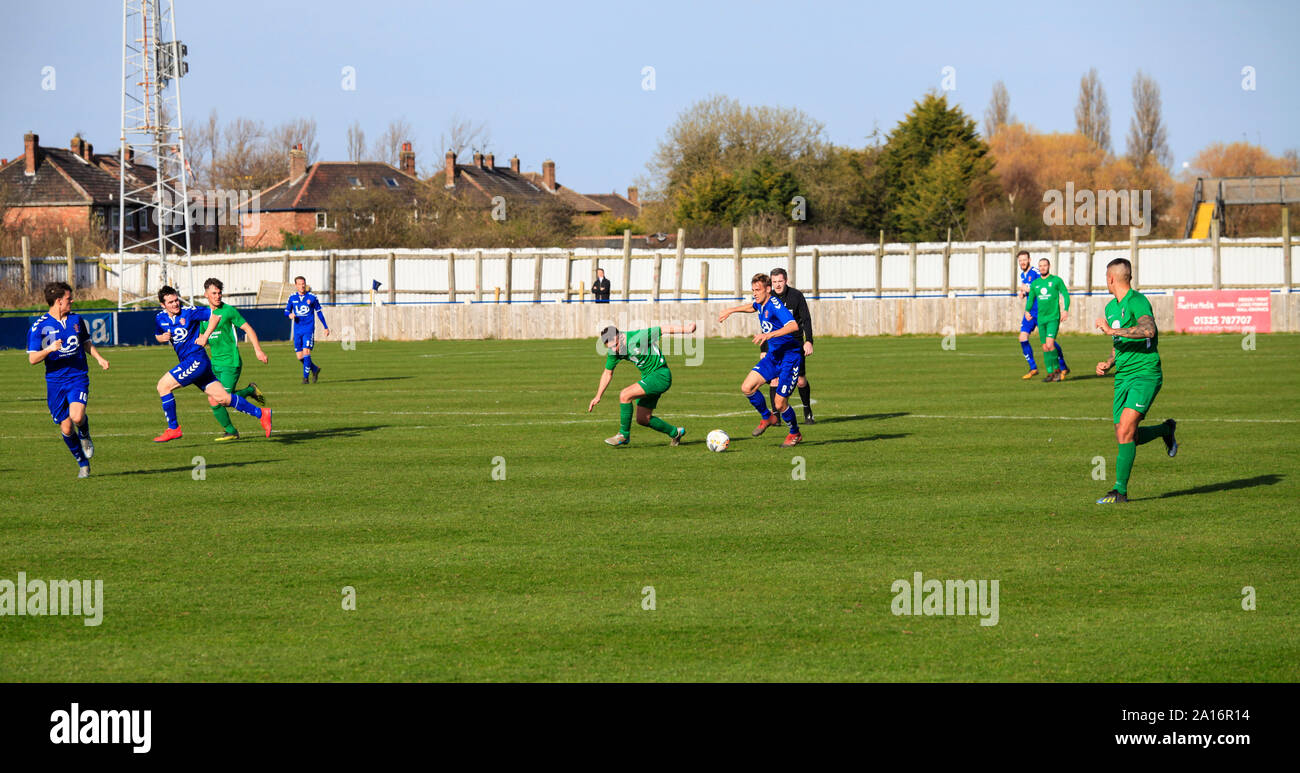 Local amateur football match between Billingham Town and Easington ...