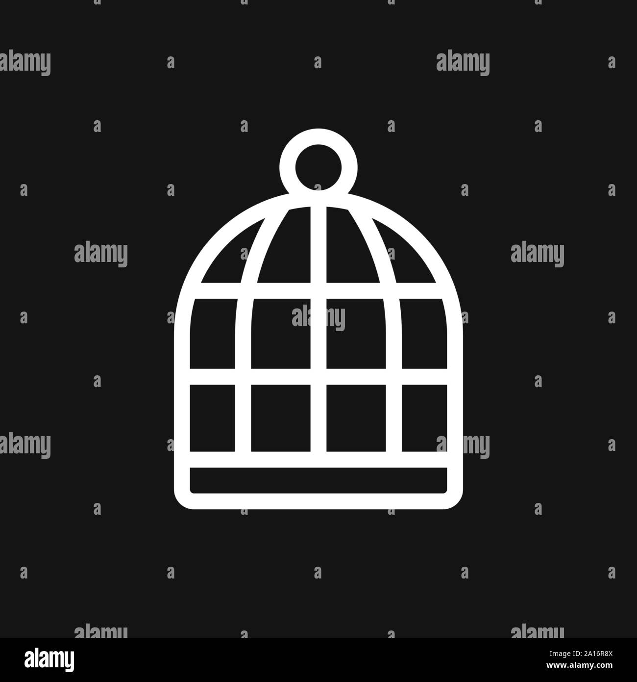 Bird cage icon for your design, logo. Vector illustration Stock Vector ...