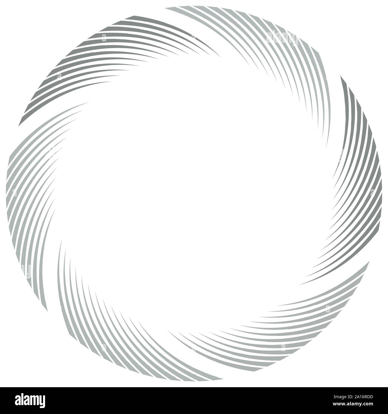 Abstract spiral, twist. Radial swirl, twirl curvy, wavy lines element ...
