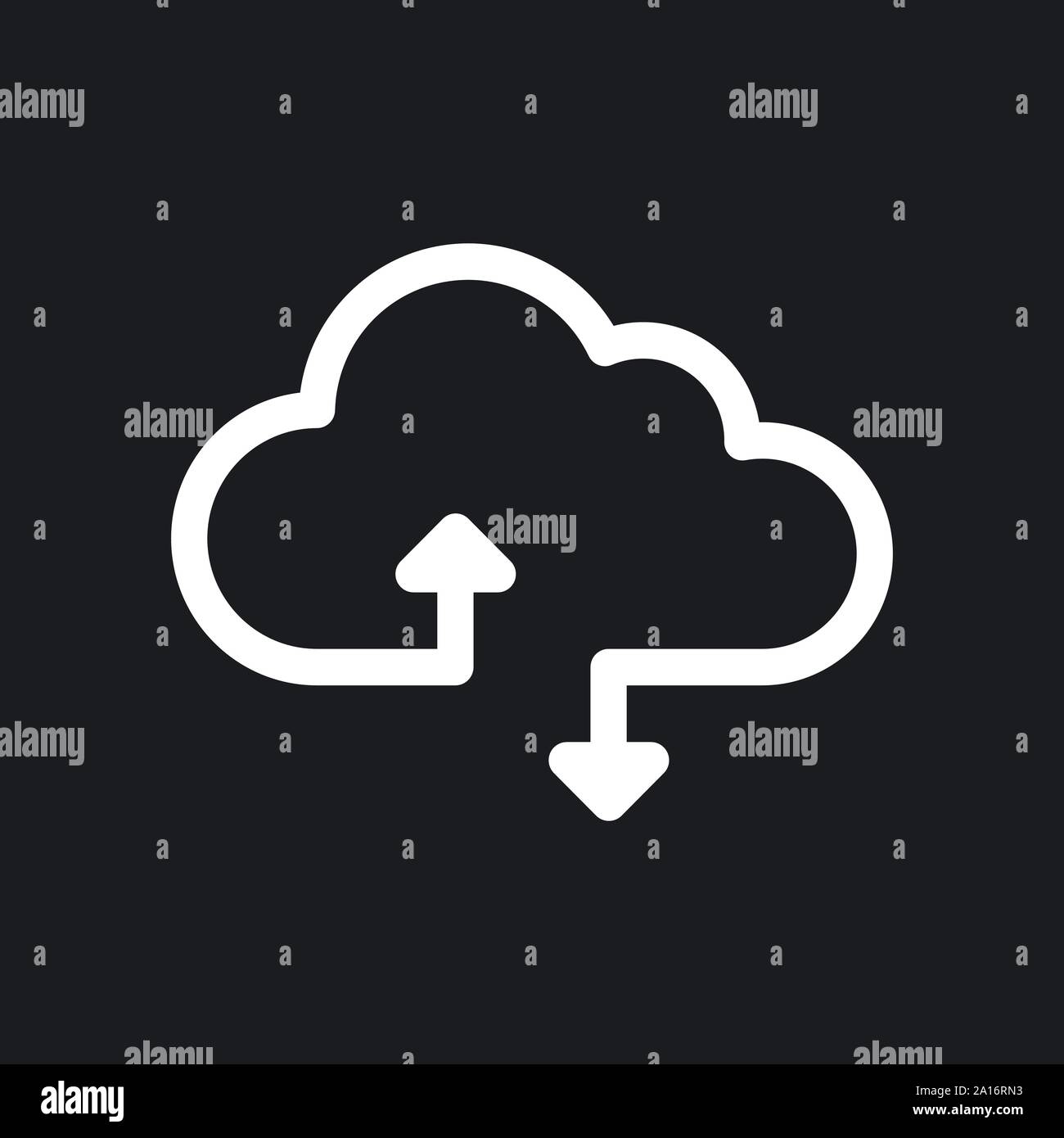 Cloud icon, outline and solid vector illustration Stock Vector Image ...
