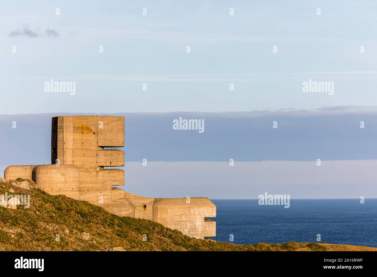 Pleinmont Observation Tower Guernsey High Resolution Stock Photography ...
