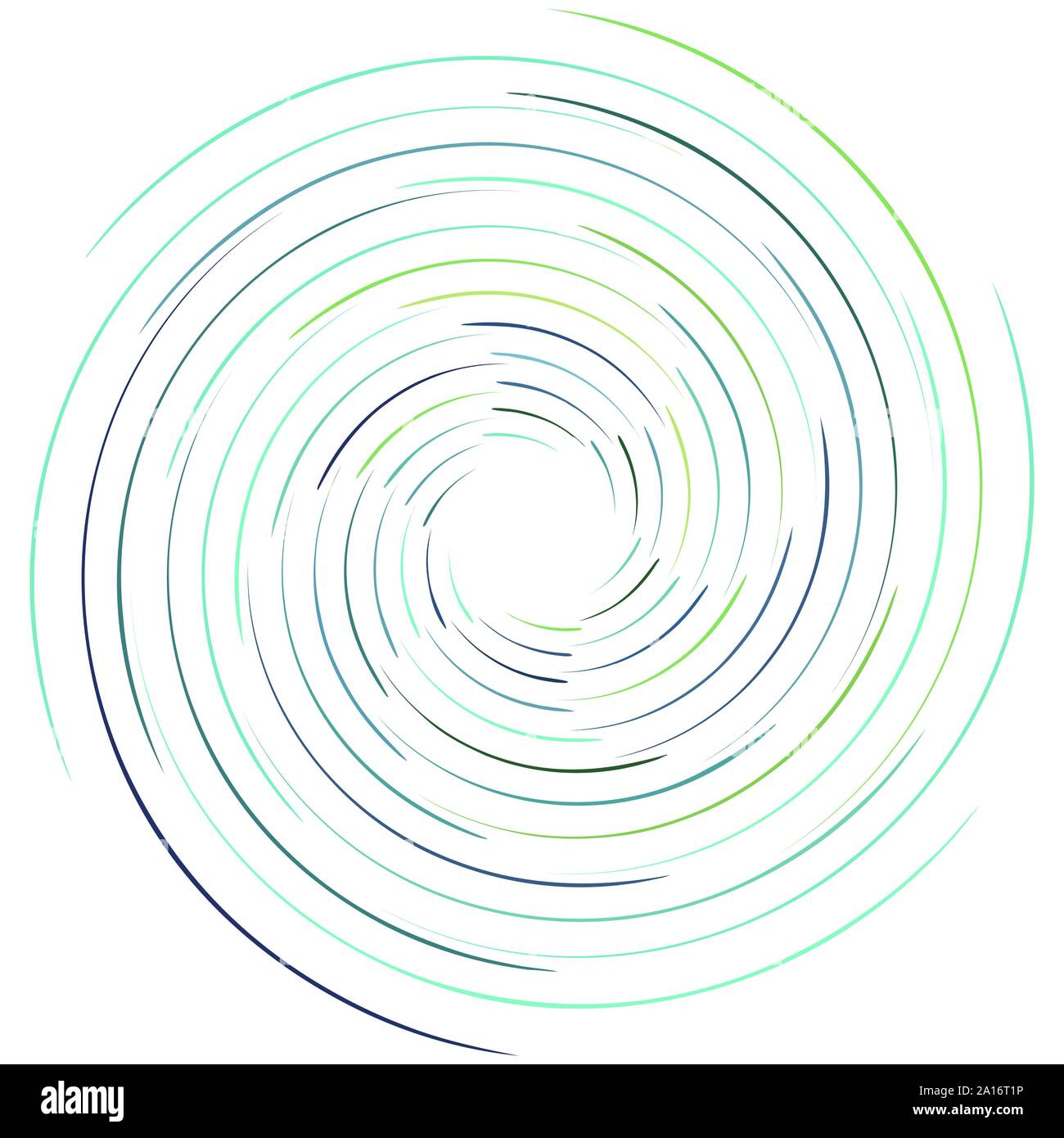 Abstract spiral, twist. Radial swirl, twirl curvy, wavy lines element ...