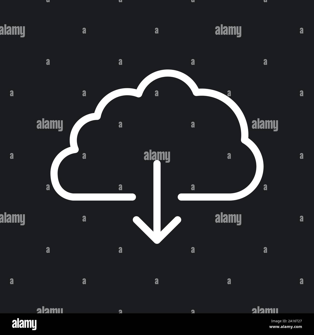 Cloud icon, outline and solid vector illustration Stock Vector Image ...