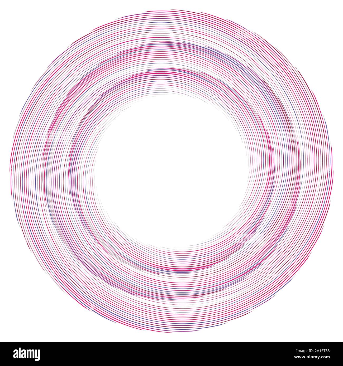 Abstract spiral, twist. Radial swirl, twirl curvy, wavy lines element ...