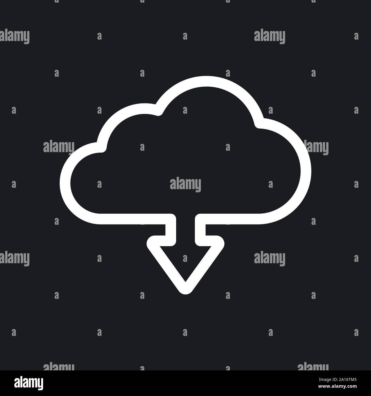 Cloud icon, outline and solid vector illustration Stock Vector Image ...