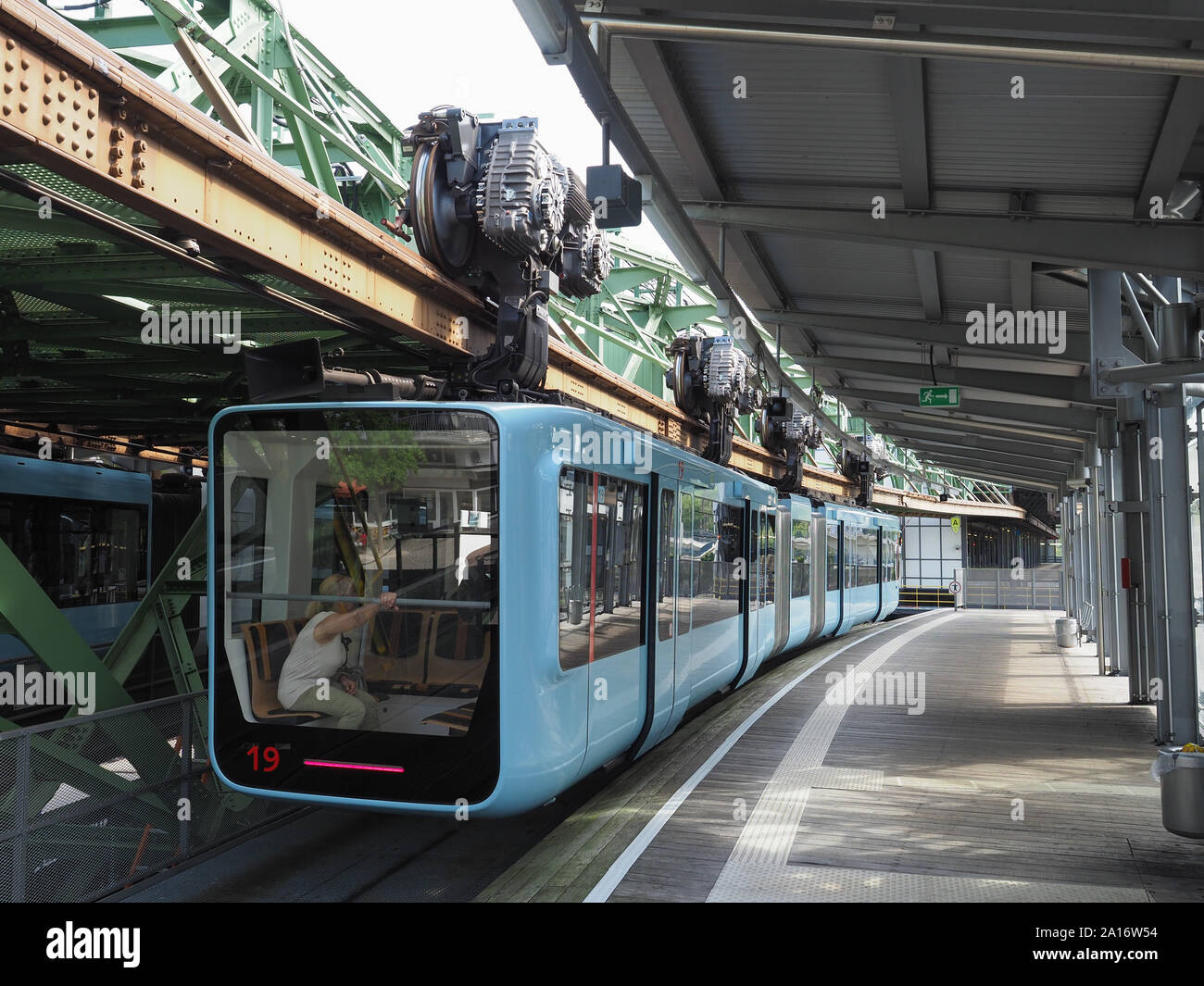WUPPERTAL, GERMANY - CIRCA AUGUST 2019: Wuppertaler Schwebebahn ...