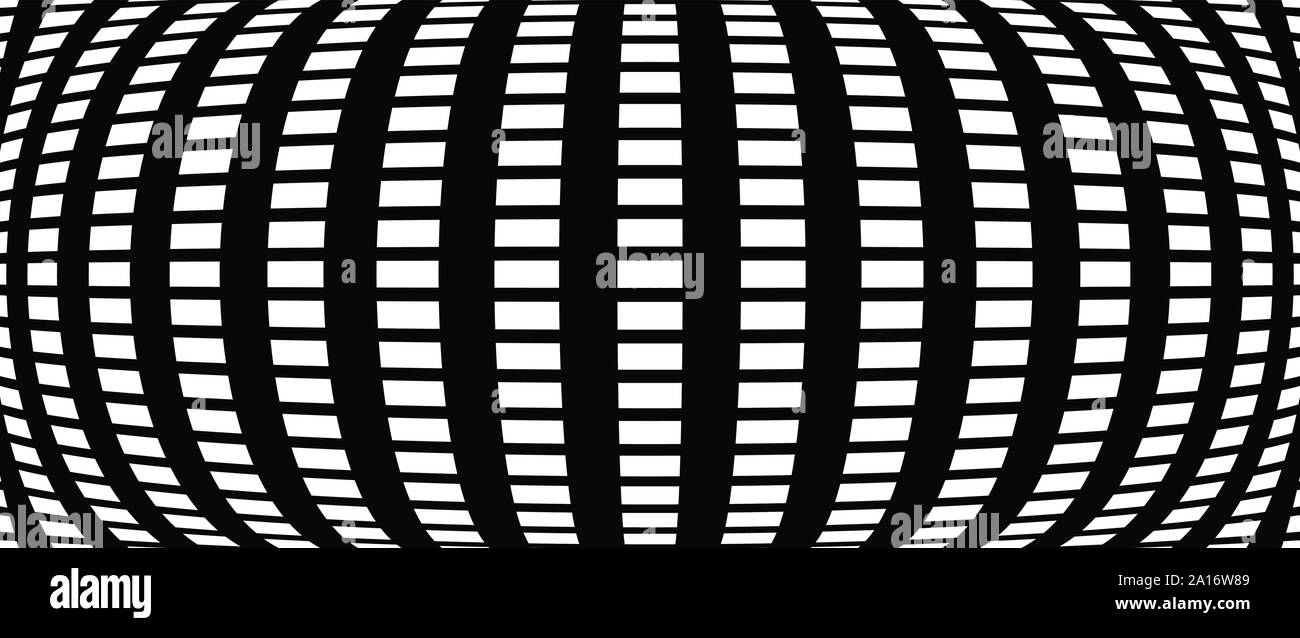 3D circular burst. Convex globe, sphere, orb distort. Inflate design ...