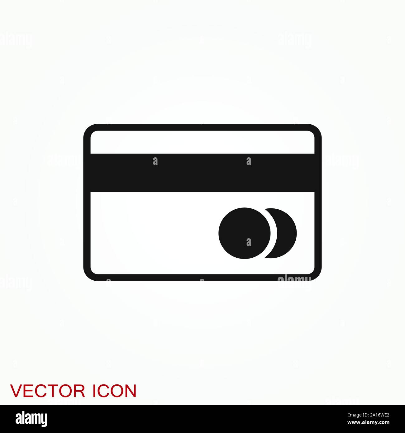 Credit Card icon vector, in trendy flat style Stock Vector Image & Art ...