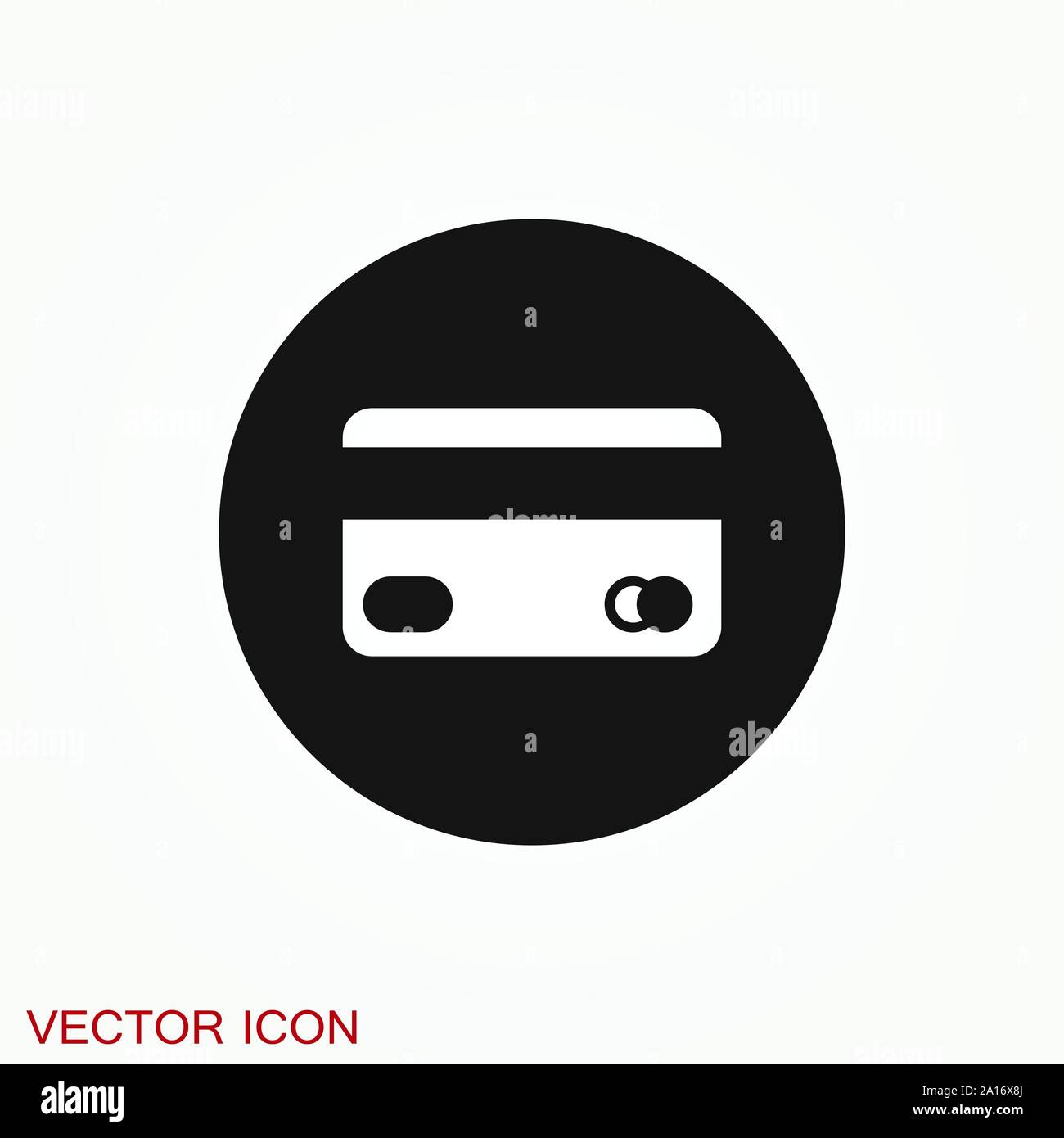 Credit Card icon vector, in trendy flat style Stock Vector Image & Art ...