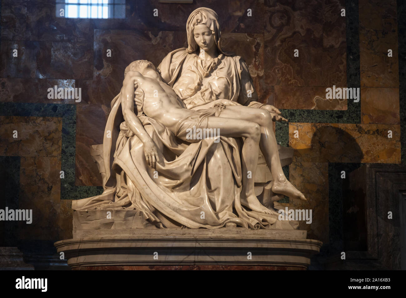 Michelangelo's Pieta at Saint Peter's Basilica, Vatican City, Italy ...