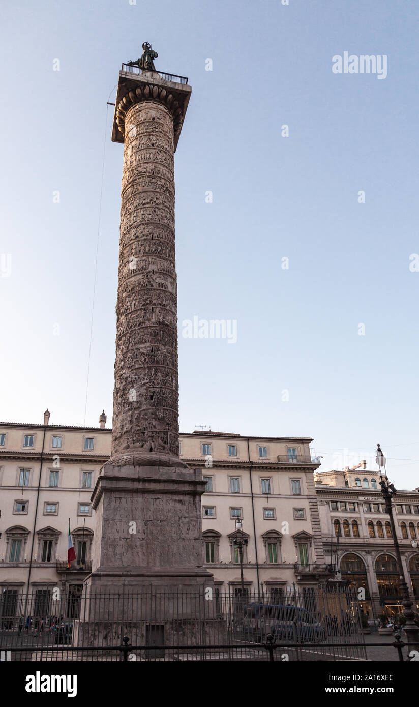 Column of Marcus Aurelius (Latin: Columna Centenaria Divorum Marci et ...