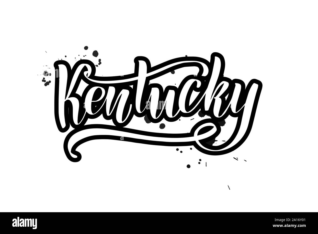 Vector calligraphy illustration isolated on white background Stock ...