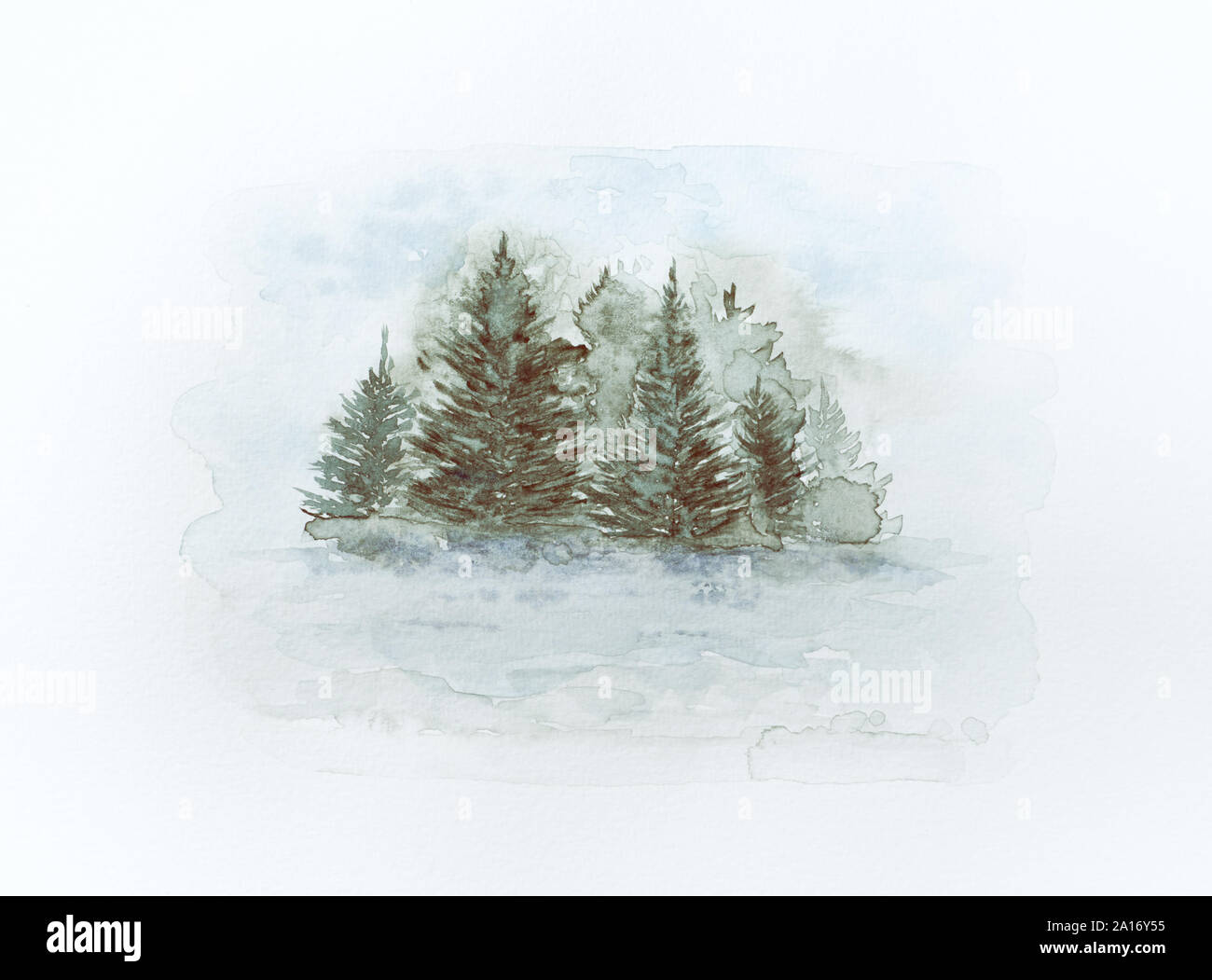 Simple watercolor hand drawn illustration hi-res stock photography and ...