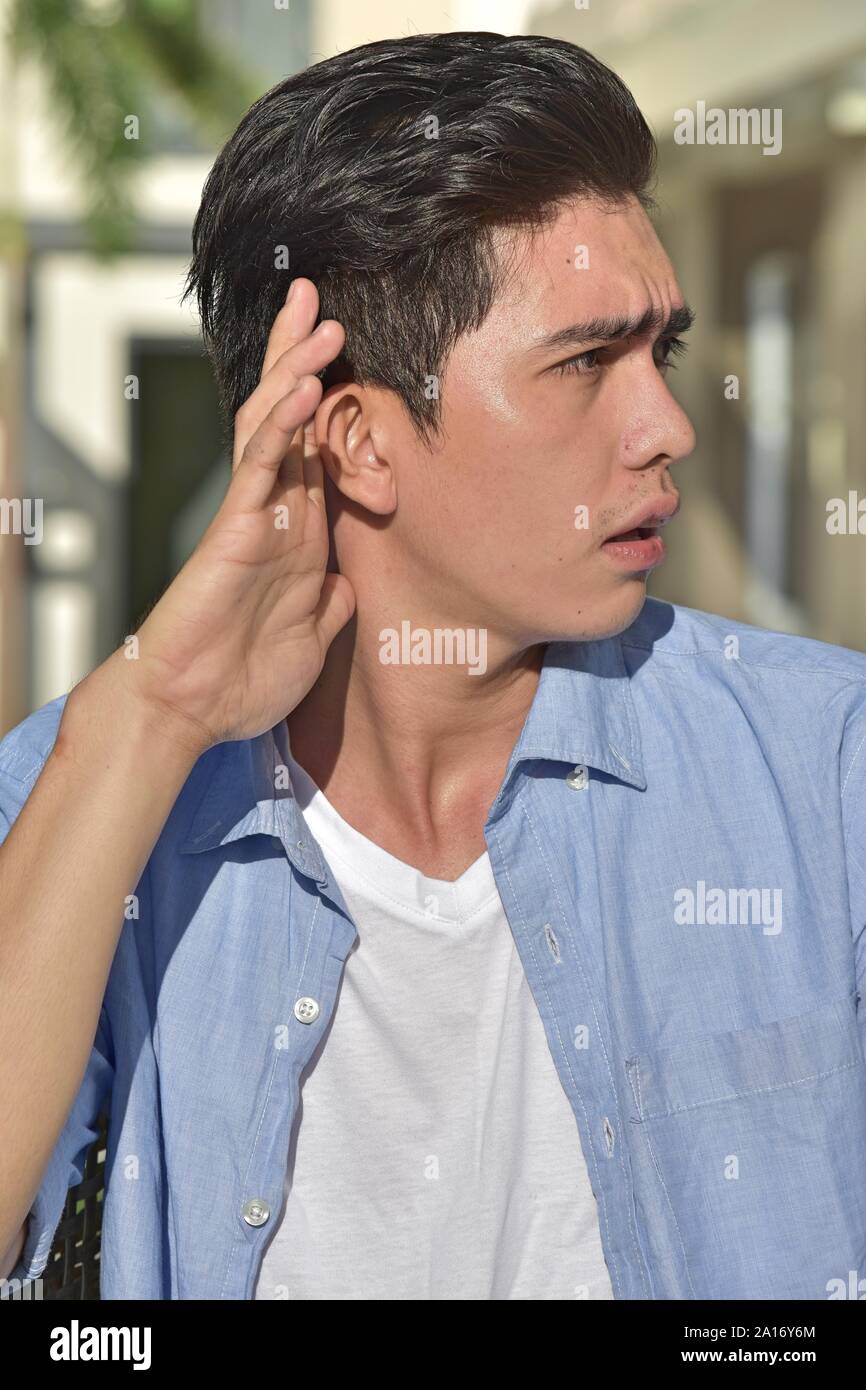 A Diverse Person Hearing Stock Photo - Alamy