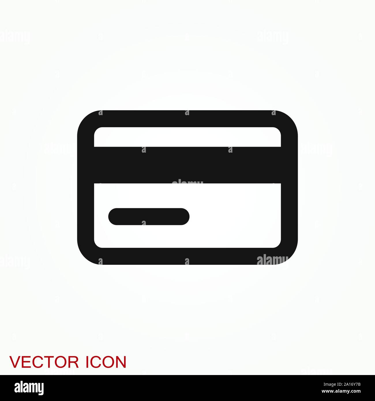 Credit Card icon vector, in trendy flat style Stock Vector Image & Art ...