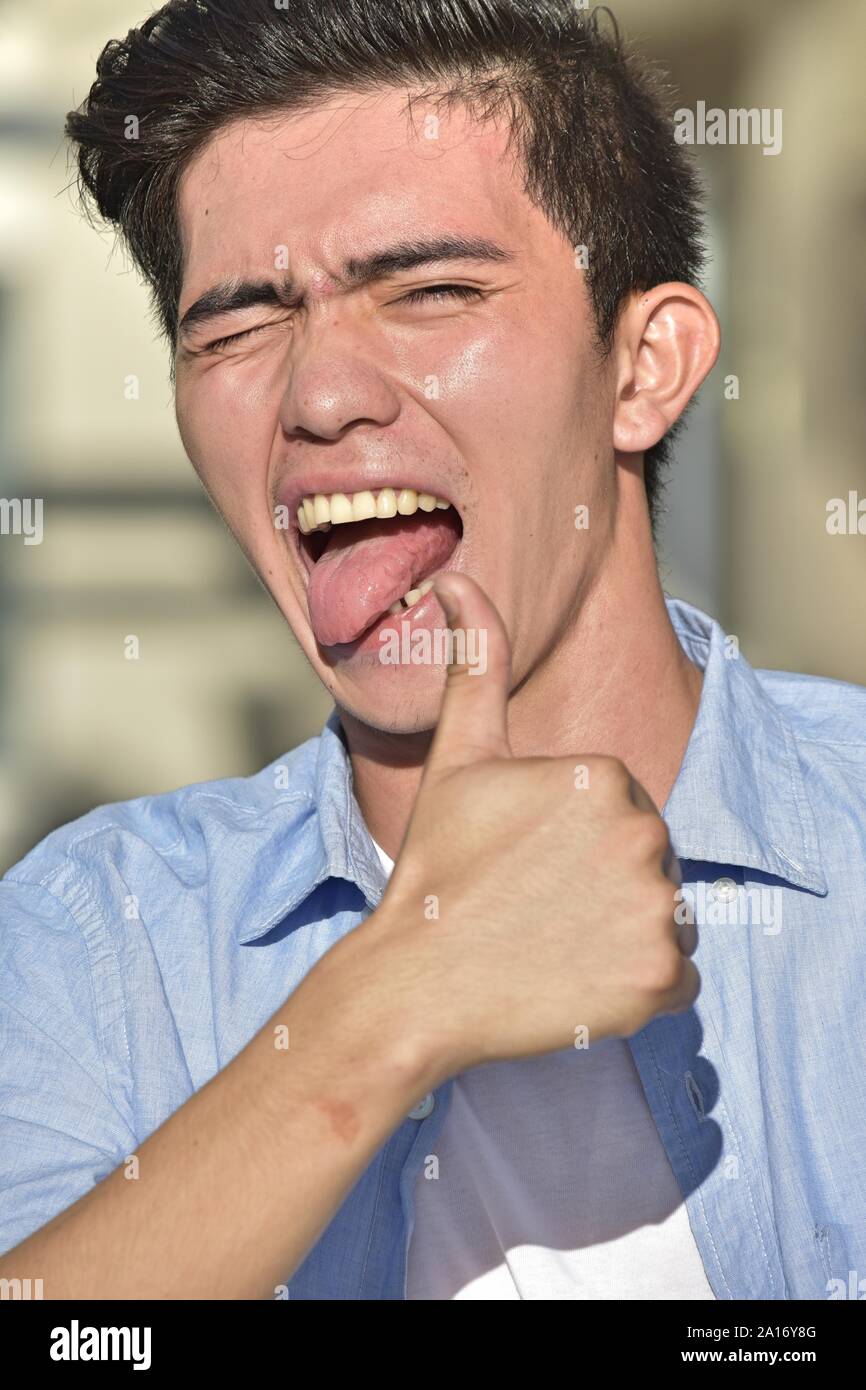 A Goofy Male Person Stock Photo - Alamy