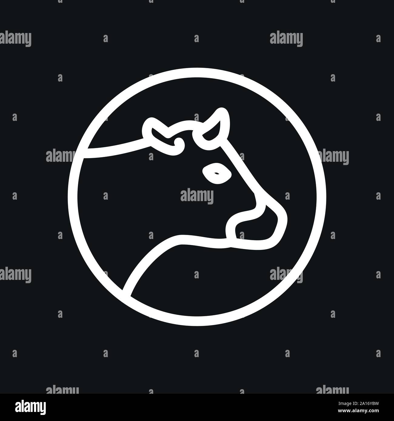 Conservation cattle Stock Vector Images - Alamy