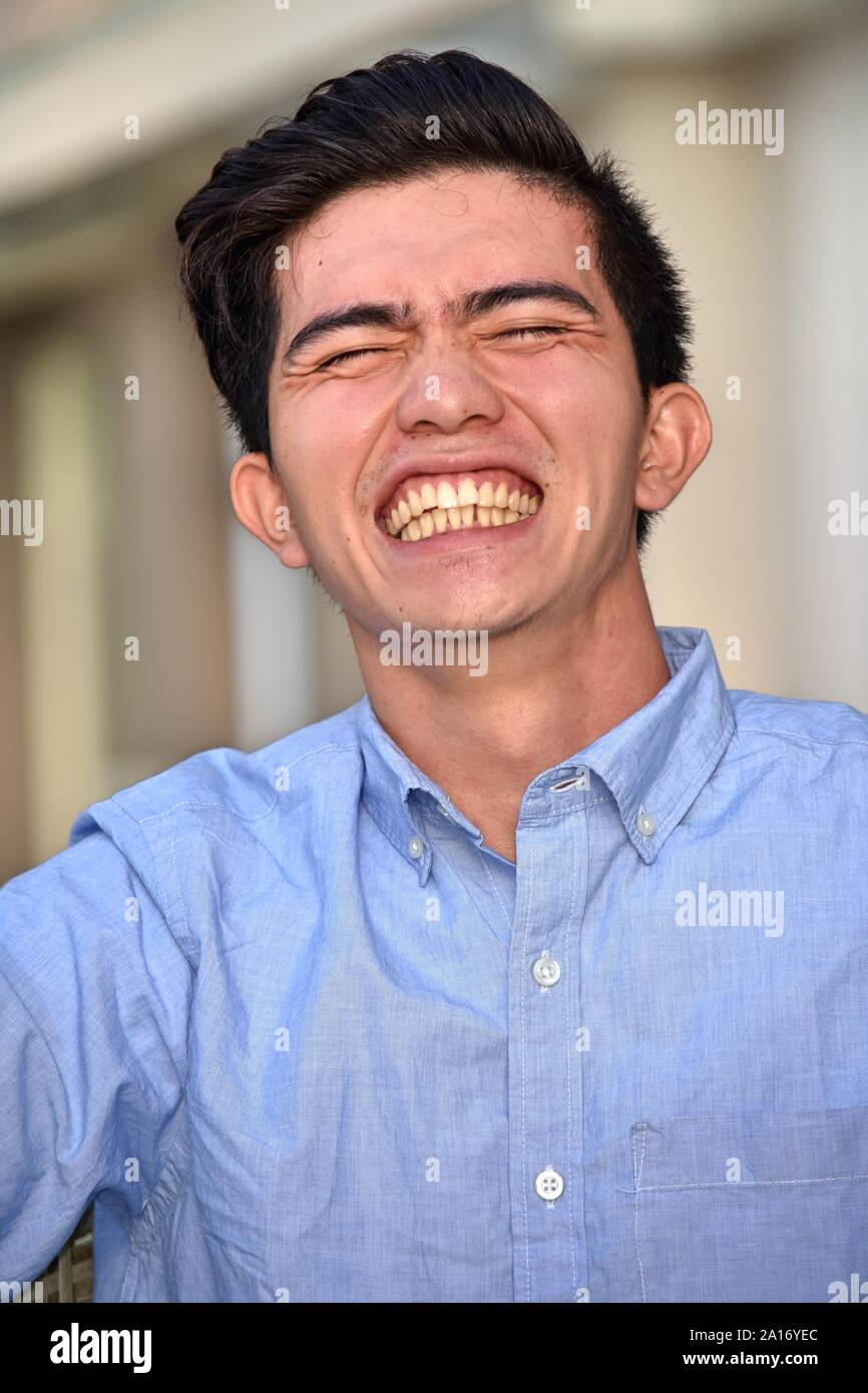 An Anxious Filipino Adult Male Stock Photo - Alamy