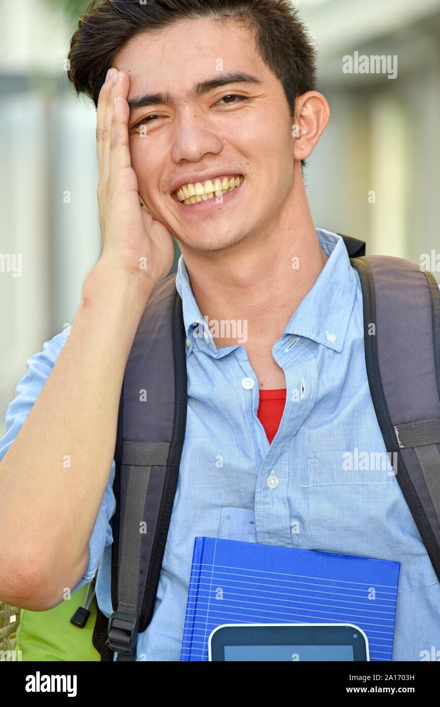 Asian males smiling hi-res stock photography and images - Alamy
