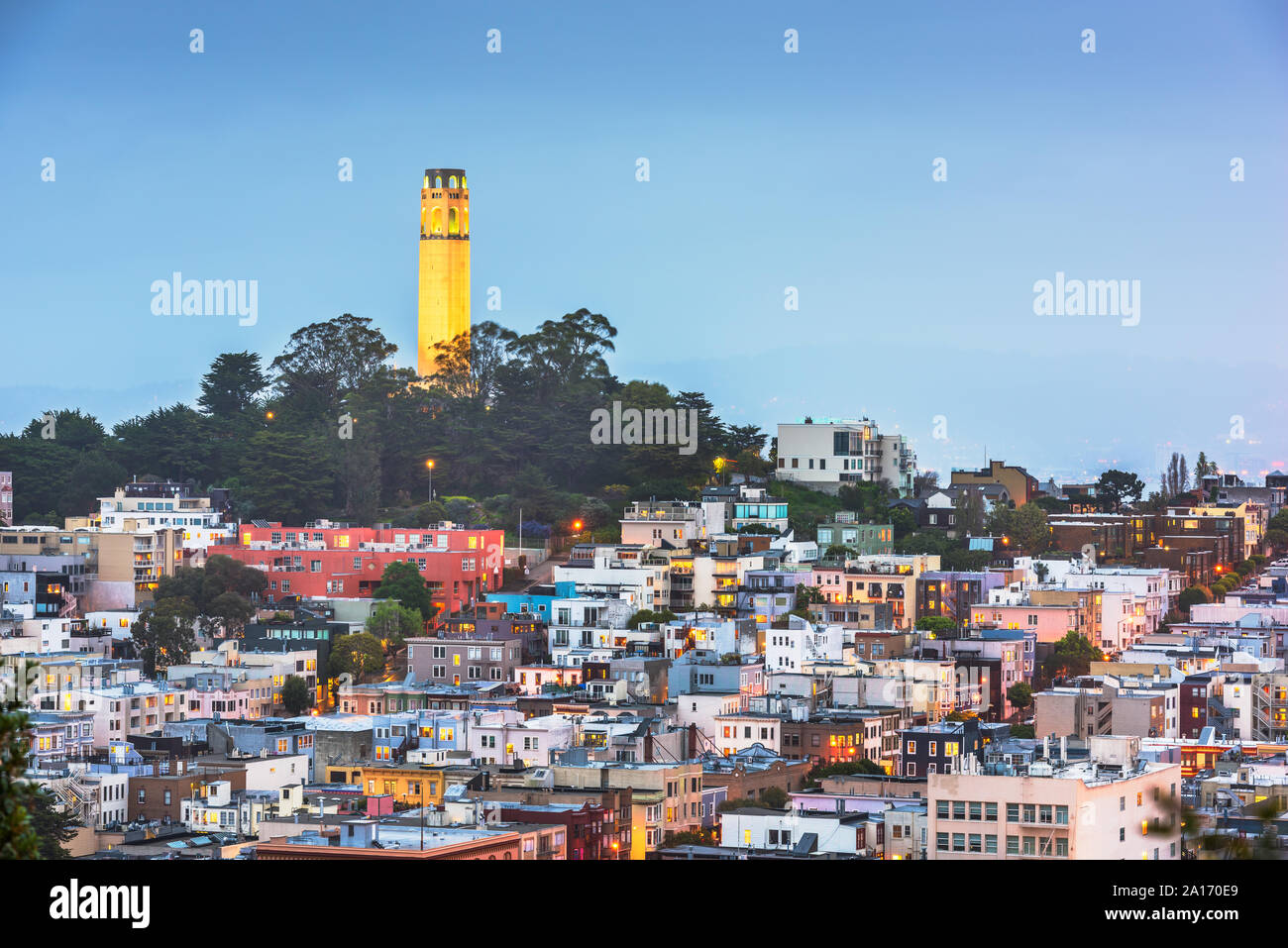 Coit tower hi-res stock photography and images - Alamy