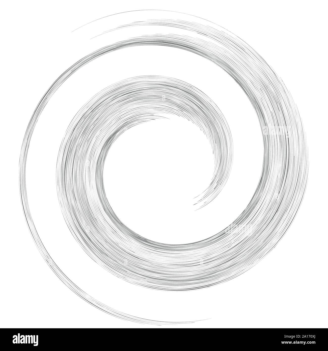 Detailed twirl, spiral element. Whirlpool, whirligig effect. Circular ...