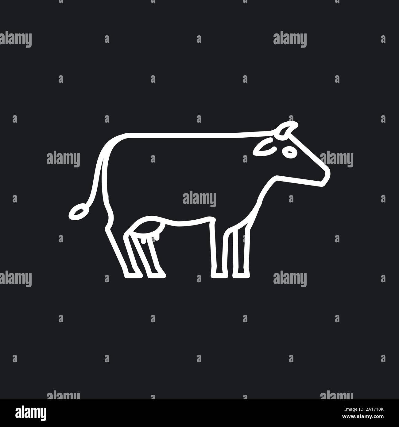 Cow icon. High quality symbol of animal for web design Stock Vector ...