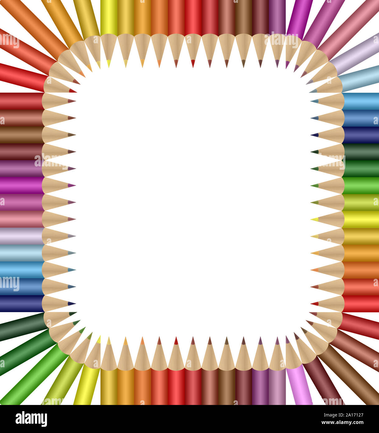 Background illustrated with colored pencils Stock Photo - Alamy