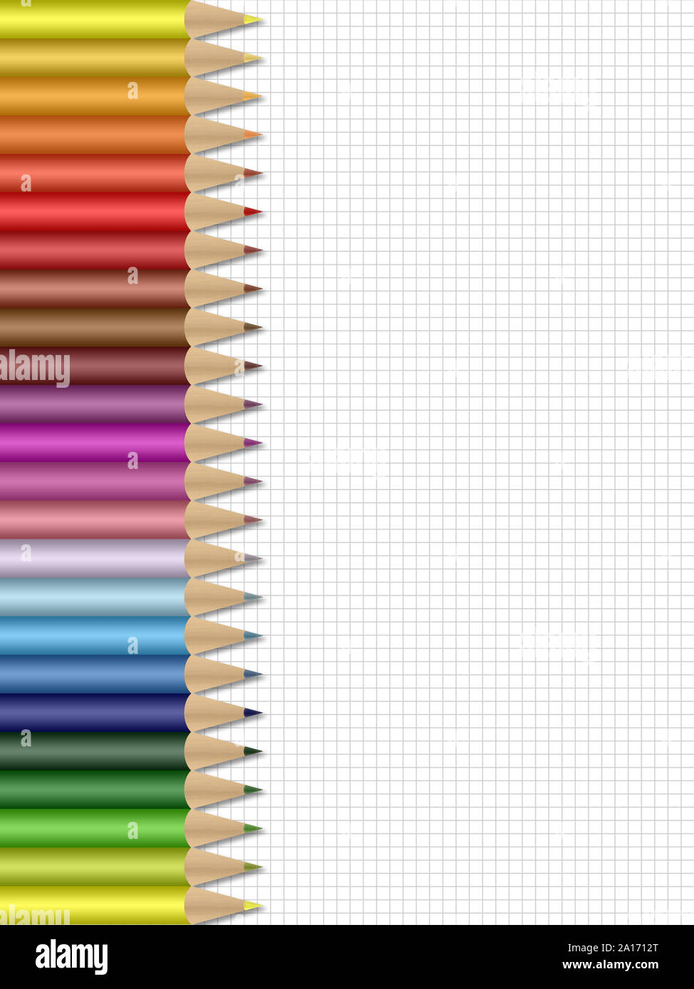 Background colored pencils 3d hi-res stock photography and images - Alamy