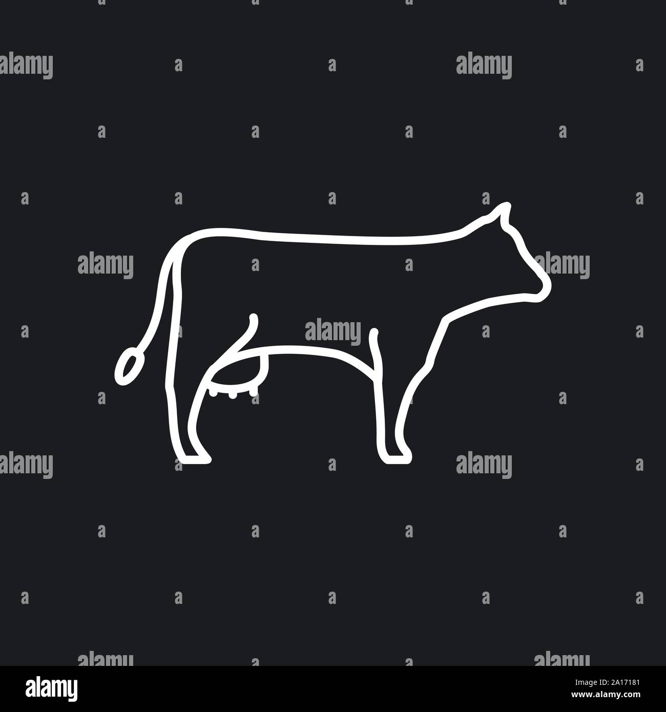 Cow icon. High quality symbol of animal for web design Stock Vector ...