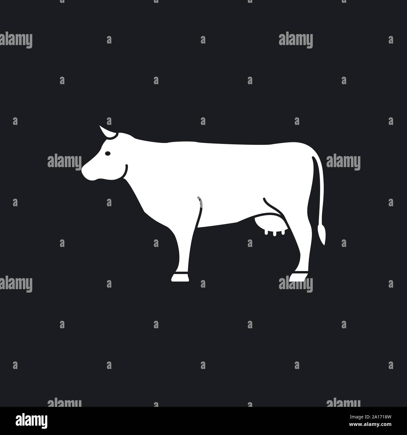 Cow icon. High quality symbol of animal for web design Stock Vector ...