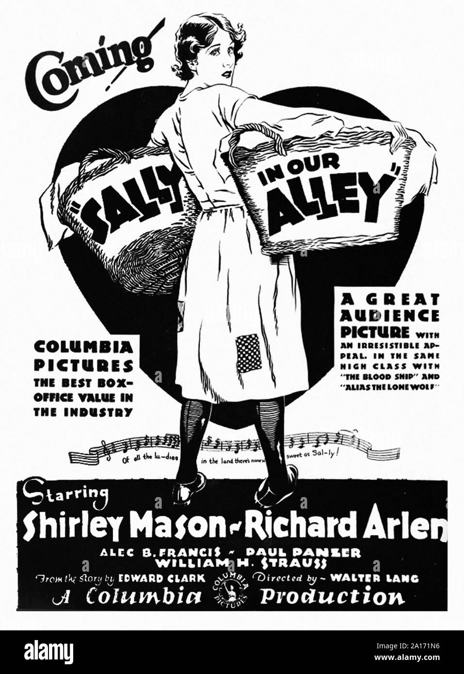 Sally in Our Alley - Promotional poster - Silent Movie Era Stock Photo ...