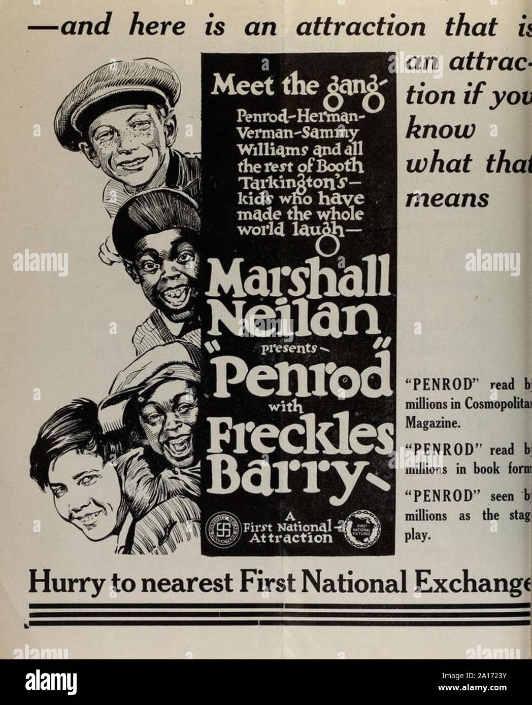 Penrod 1922 - Promotional poster - Silent Movie Era Stock Photo - Alamy