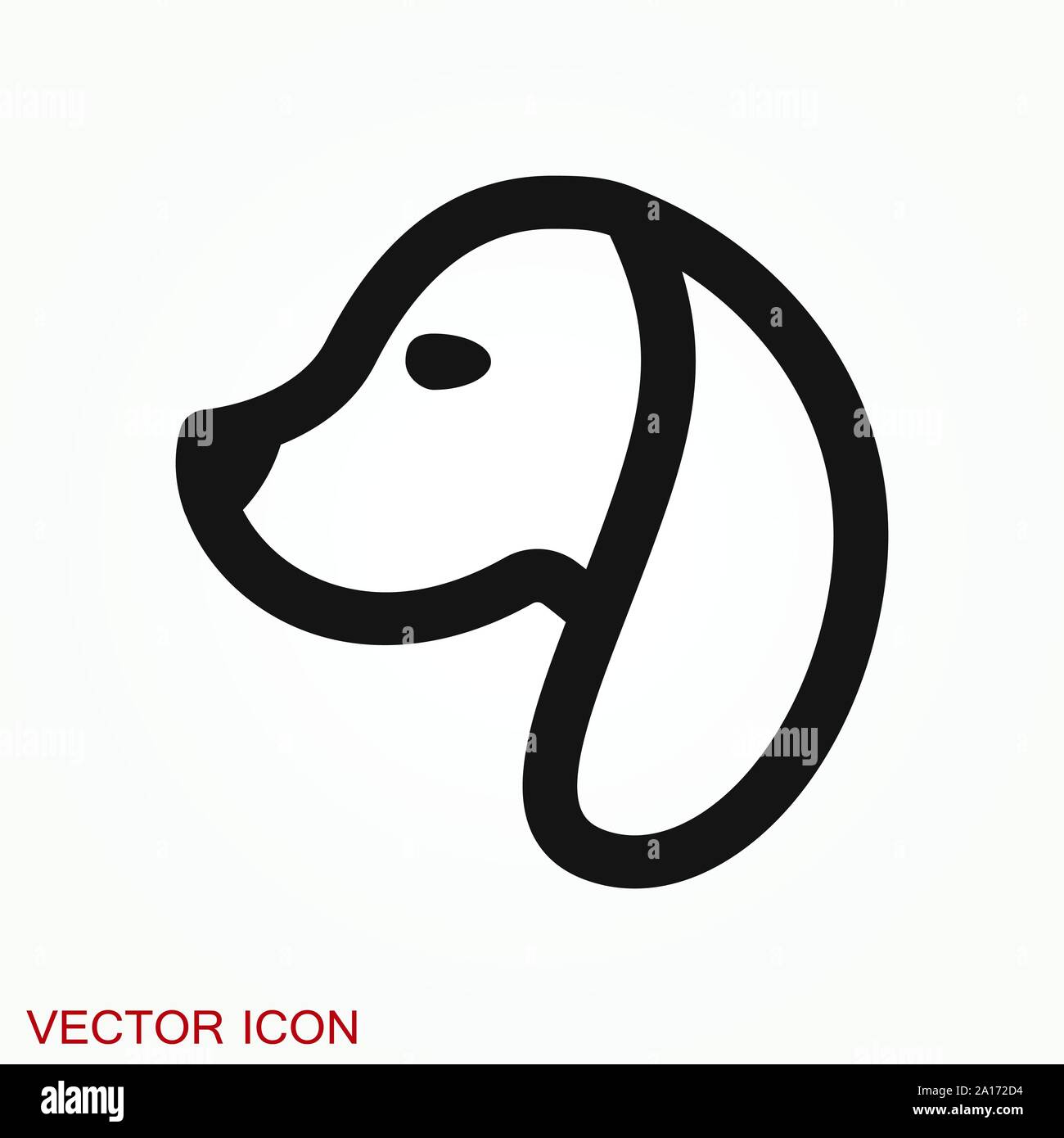 Dog icon. Vector element for your design Stock Vector Image & Art - Alamy
