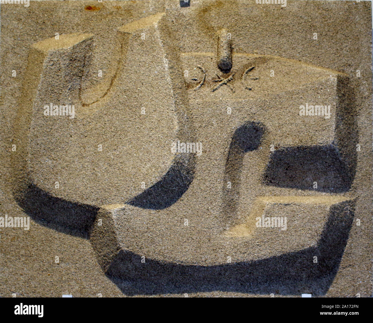 Nivola Museum in Orani, Sardinia, Italy. Contains paintings and ...