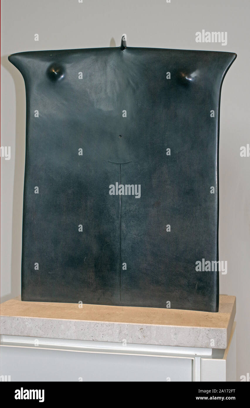 Nivola Museum in Orani, Sardinia, Italy. Contains paintings and ...