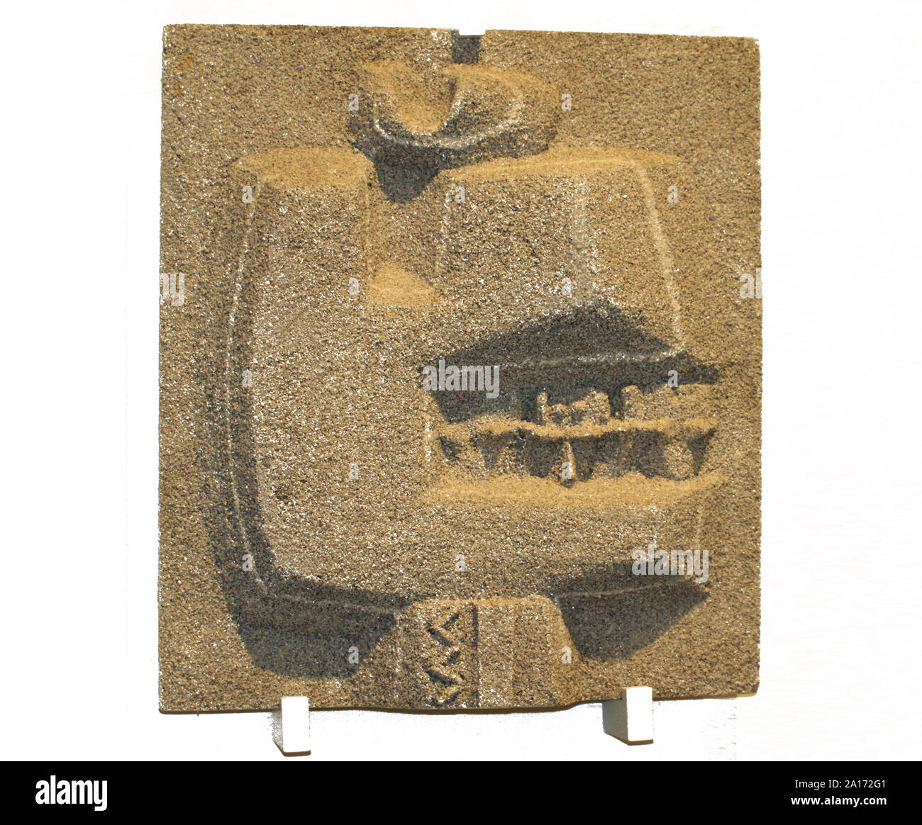 Nivola Museum in Orani, Sardinia, Italy. Contains paintings and ...