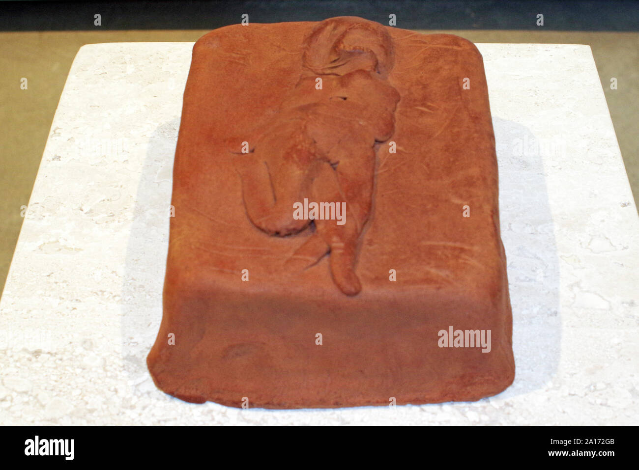 Nivola Museum in Orani, Sardinia, Italy. Contains paintings and ...