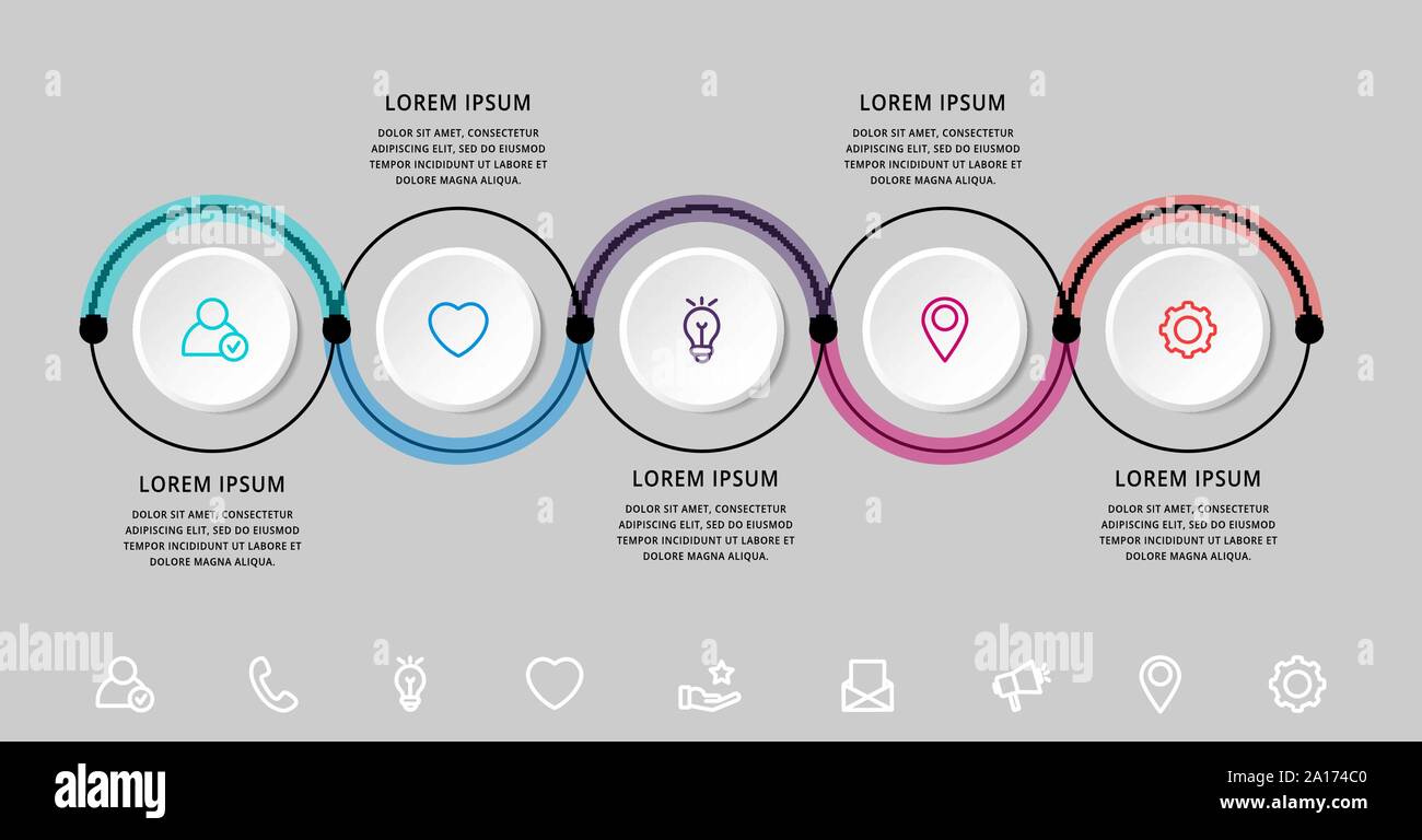 Circle Graph With 5 Spaces