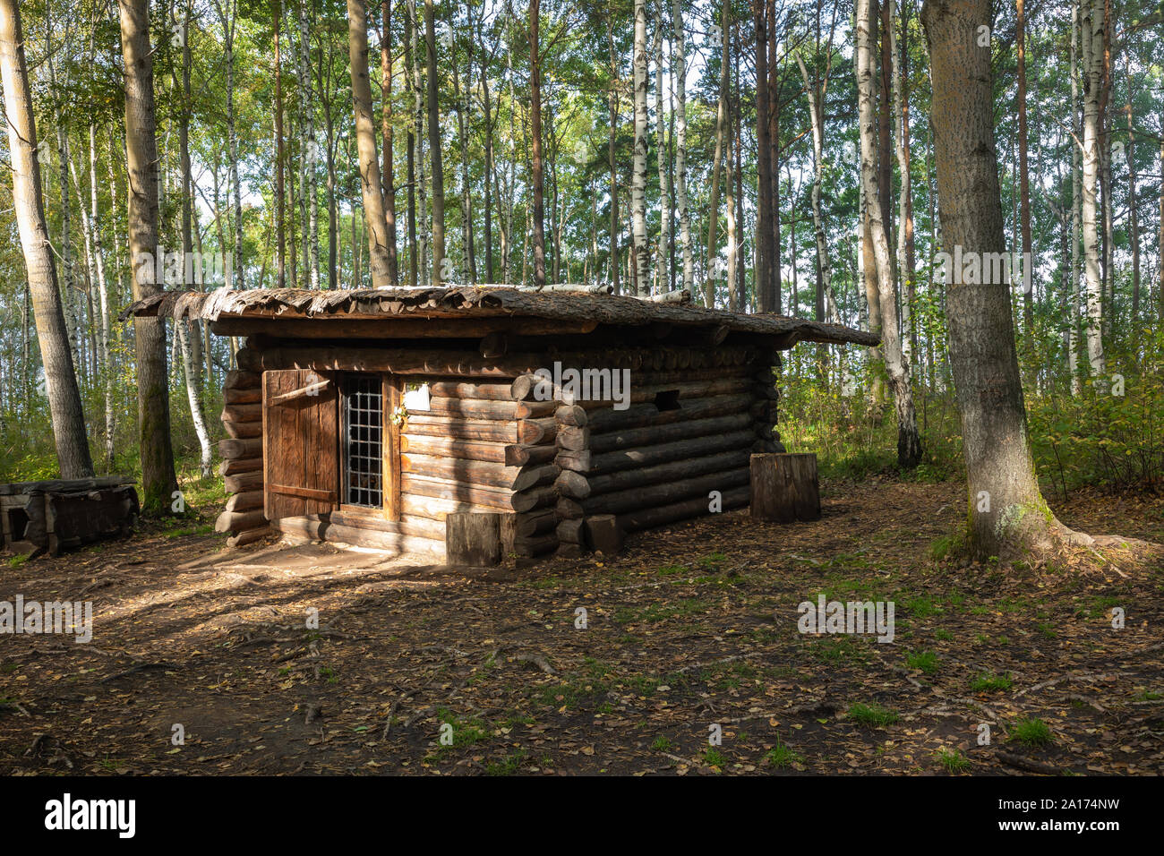Traditional Siberian wooden house in the Taltsy Architectural ...