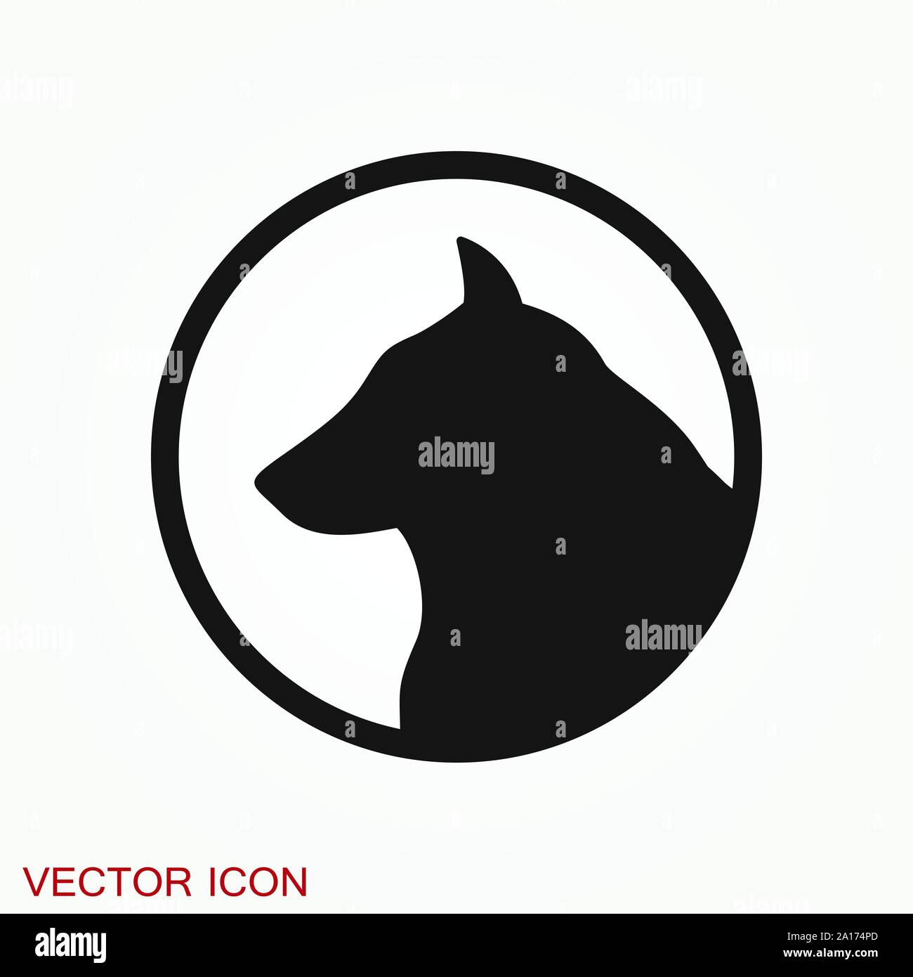 Dog icon. Vector element for your design Stock Vector Image & Art - Alamy