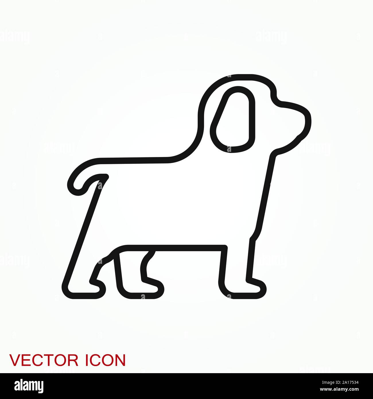 Dog icon. Vector element for your design Stock Vector Image & Art - Alamy