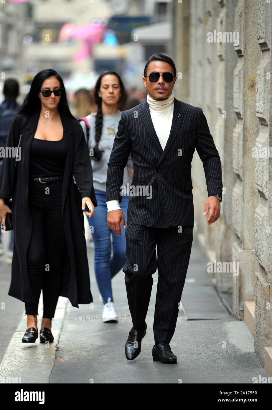 Milan, SALT BAE walking around downtown Salt Bae, the real name of NUSR ...