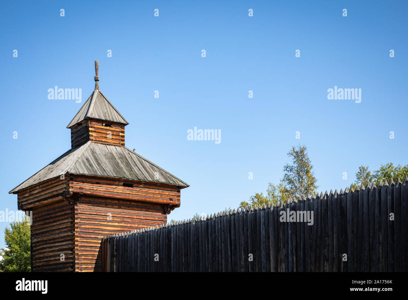 Traditional Siberian wooden house in the Taltsy Architectural ...