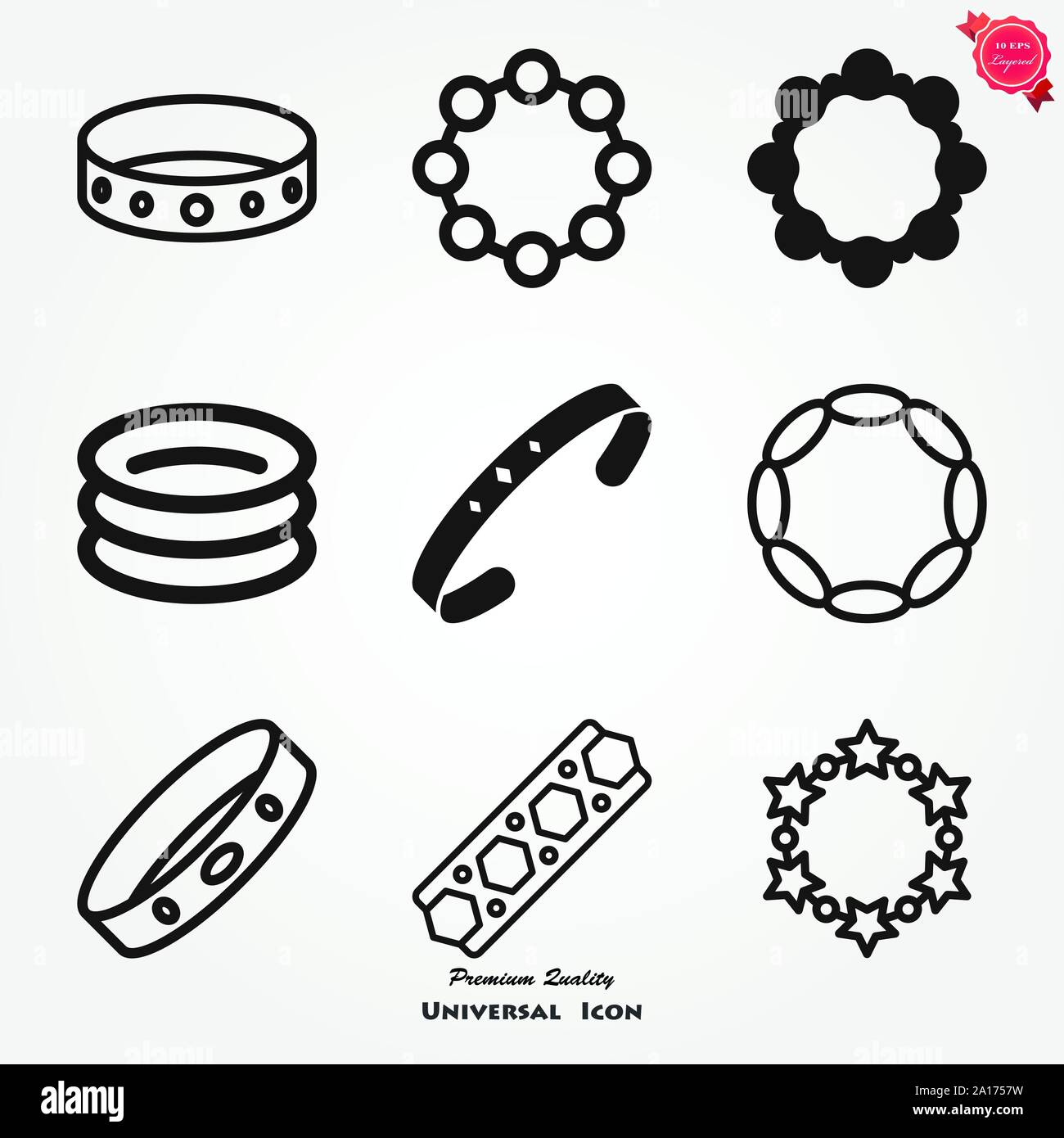 Bracelet icon. Jewelry Icon. Premium quality graphic design Stock ...