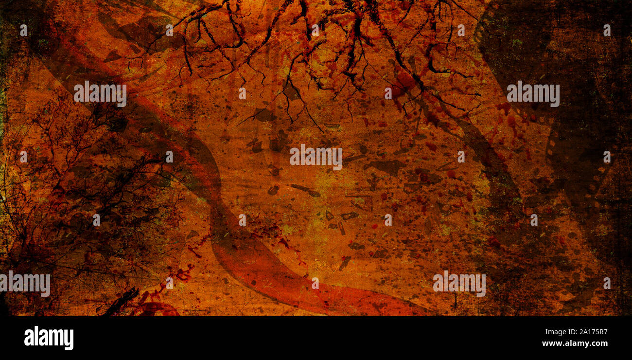 Grunge old paper texture with blood drops Stock Photo - Alamy