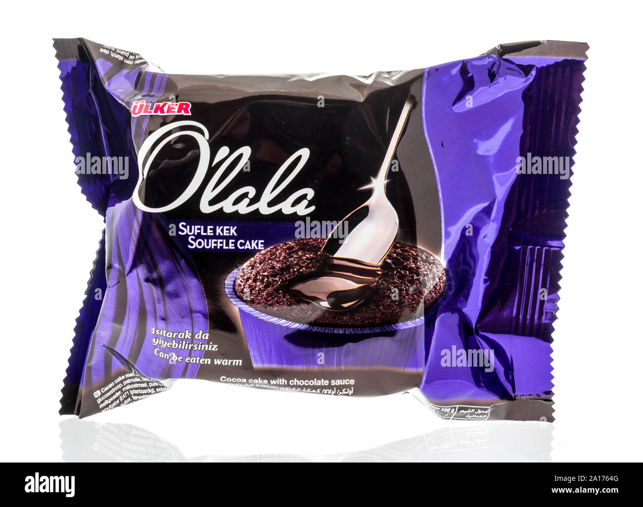 Winneconne, WI - 10 September 2019: A package of Ulker Olala souffle ...