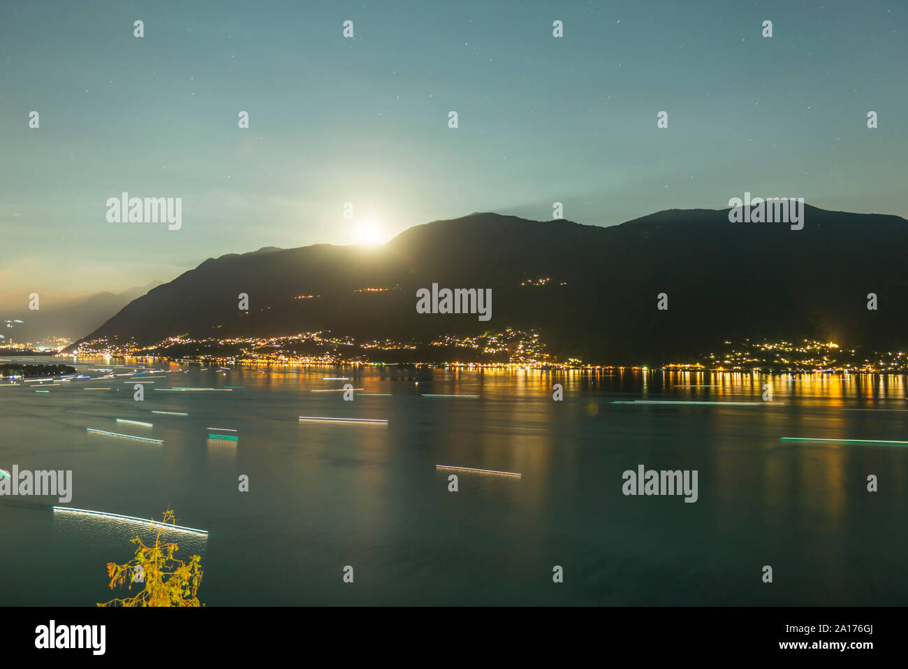 Nautical vessel transportation sea motion mountain range hi-res stock ...