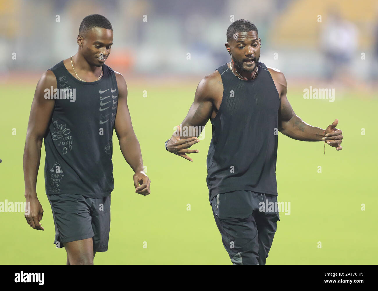 USA Sprinter Justin Gatlin during the training session at the Suhaim ...