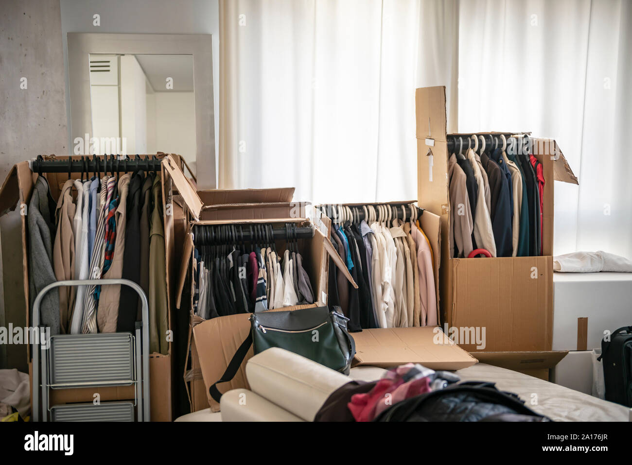 Cardboard clothes hanger hi-res stock photography and images - Alamy